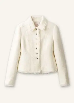 ME+EM Textured Peplum Jacket