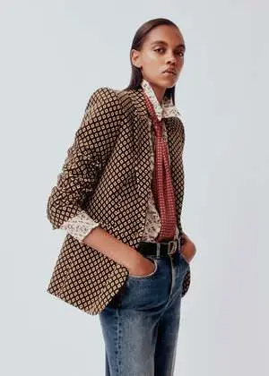 ME+EM Sharp Shoulder Blazer
