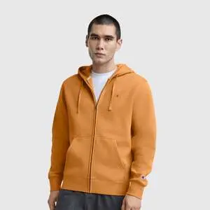 Champion Powerblend Full-zip Hoodie, C Logo - Glazed Ginger