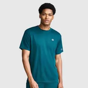 Champion Sport T-shirt, Reflective C Logo - Deep Teal