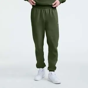 Champion Powerblend Sweatpants, Cinched Bottom, C Logo - Chive