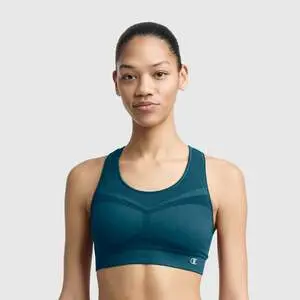 Champion Seamless Racerback Sports Bra - Deep Teal
