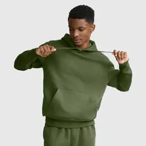 Champion Powerblend Hoodie, C Logo - Chive