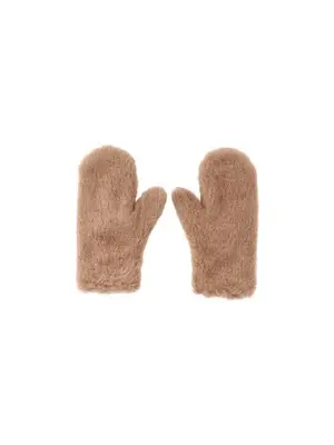 Max Mara Wool And Silk Gloves - Brown