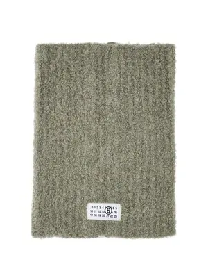 MAISON MARGIELA Zip Neck Warmer In Wool Blend - Green