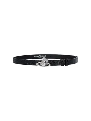 VIVIENNE WESTWOOD Small Belt "orb - Black