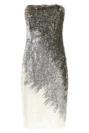 Elisabetta Franchi Metallic Tulle Dress