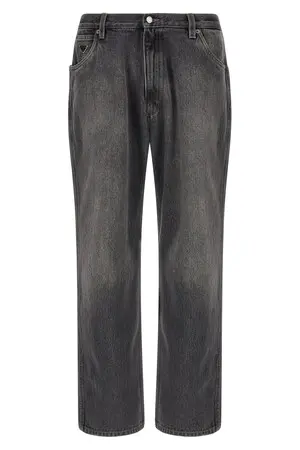 Prada Triangle Logo Jeans - Black