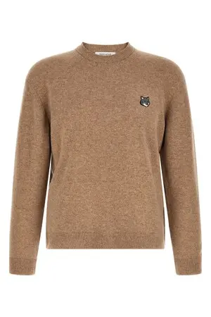 Maison Kitsuné Fox Head' Sweater - Beige