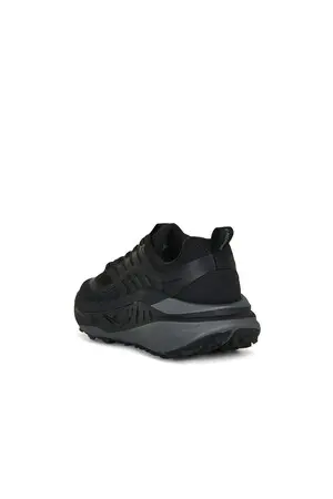 HOKA® Stinson Sneaker In Black - Black & Outer Orbit