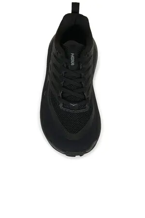 HOKA® Stinson Sneaker In Black - Black & Outer Orbit