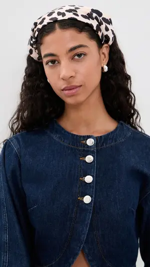 Lele Sadoughi Jackie Silky Hankerchief Headband