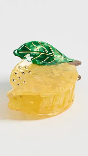 ADINA EDEN Rhinestone Accented Lemon Claw Clip