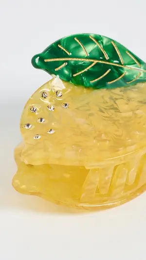 ADINA EDEN Rhinestone Accented Lemon Claw Clip