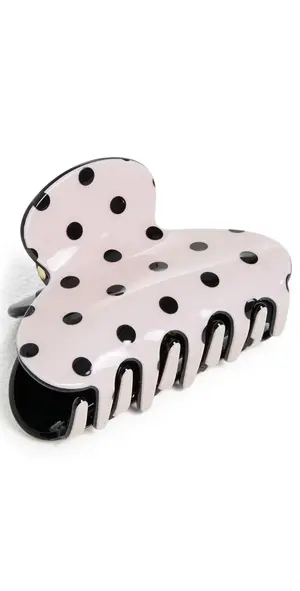 Lele Sadoughi Mini Polka Dot Claw Clip - Blush