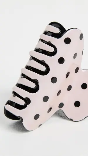 Lele Sadoughi Mini Polka Dot Claw Clip
