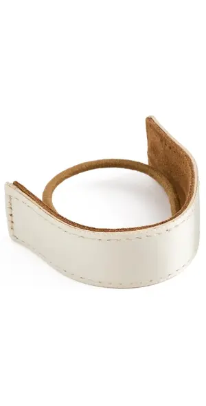 JENNIFER BEHR Mini Silk Satin Pony Wrap - Cream