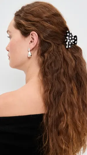 Lele Sadoughi Mini Polka Dot Claw Clip