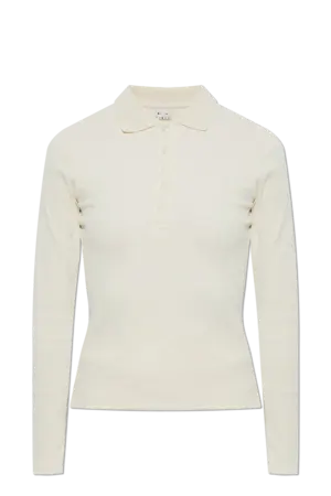 The Upside Long-sleeve "cruz" Polo - Cream