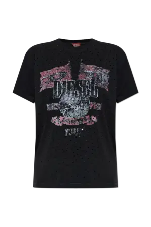 DIESEL® T-shirt ‘t-marly - Black