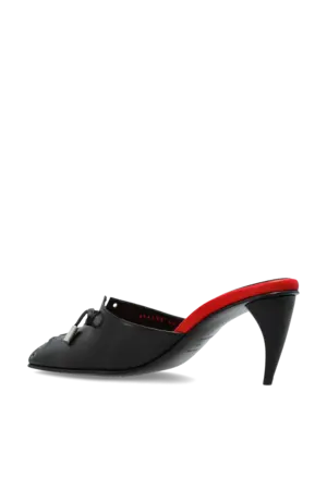 Alexander McQueen Leather Heeled Mules