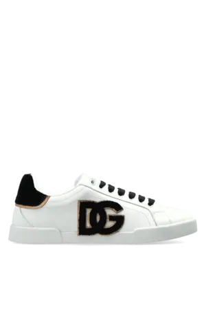 Dolce & Gabbana Leather Sports Shoes With Logo