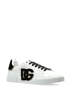 Dolce & Gabbana Leather Sports Shoes With Logo