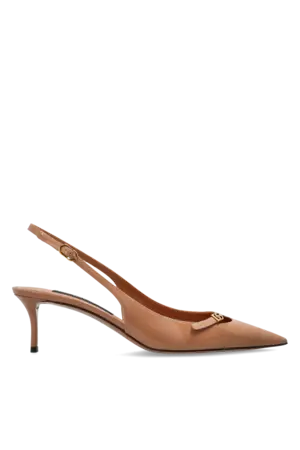 Dolce & Gabbana Leather Heeled Shoes - Beige