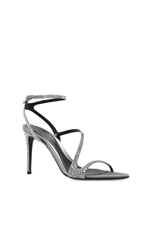 Alexander McQueen Embellished Crystal Heeled Sandals