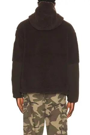 Canada Goose Harrier Fleece Full Zip Hoodie In Brown