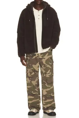 Canada Goose Harrier Fleece Full Zip Hoodie In Brown