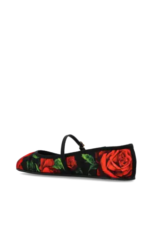 Dolce & Gabbana Ballet Flats With Floral Motif