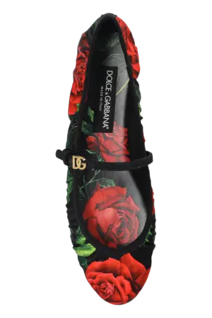 Dolce & Gabbana Ballet Flats With Floral Motif