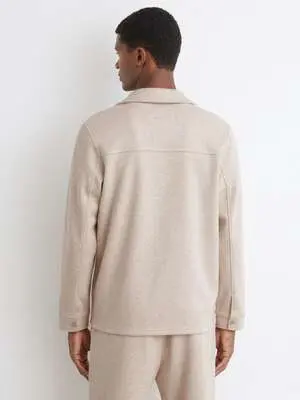 REISS Stellan Herringbone Twin-pocket Overshirt
