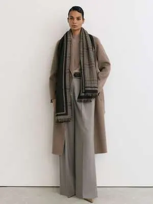 REISS Aura Prince Of Wales Check Scarf