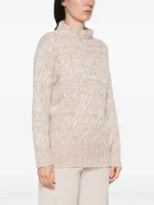 Fabiana Filippi Wool Blend Turtle-neck Sweater