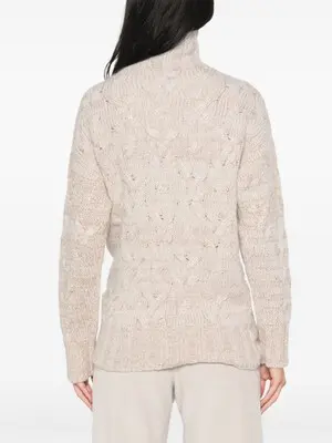 Fabiana Filippi Wool Blend Turtle-neck Sweater