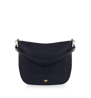 APATCHY LONDON The Rosie Navy Leather Bag