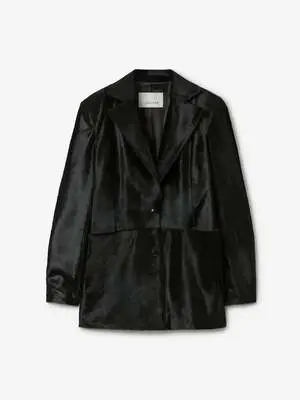 HOUSE OF DAGMAR Pony Leather Blazer