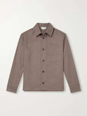 Gabriela Hearst Drew Wool And Cashmere-blend Shirt - Brown