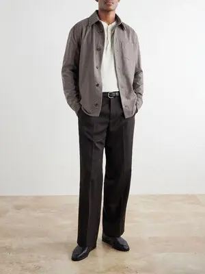 Gabriela Hearst Drew Wool And Cashmere-blend Shirt