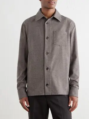 Gabriela Hearst Drew Wool And Cashmere-blend Shirt