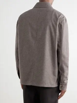 Gabriela Hearst Drew Wool And Cashmere-blend Shirt
