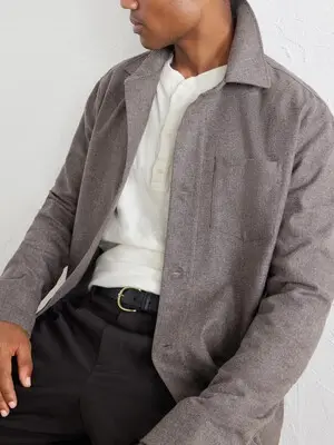 Gabriela Hearst Drew Wool And Cashmere-blend Shirt