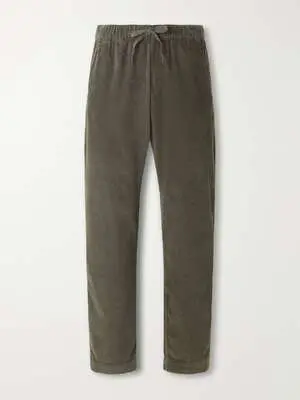 Hartford Joggy Straight-leg Cotton-corduroy Trousers - Green