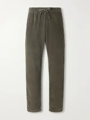 Hartford Straight-leg Cotton Corduroy Trousers With Drawstring Waist