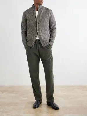 Hartford Straight-leg Cotton Corduroy Trousers With Drawstring Waist