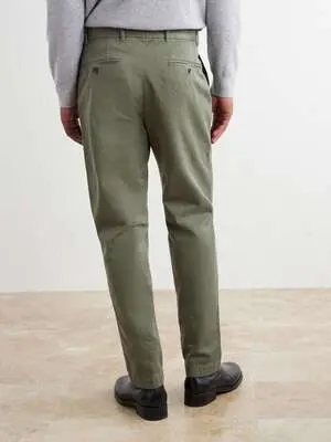 Hartford Taylor Straight-leg Cotton Gabardine Trousers