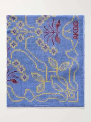 A KIND OF GUISE Luz Printed Wool Scarf - Blue