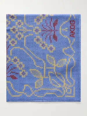 A KIND OF GUISE Luz Printed Wool Scarf - Blue